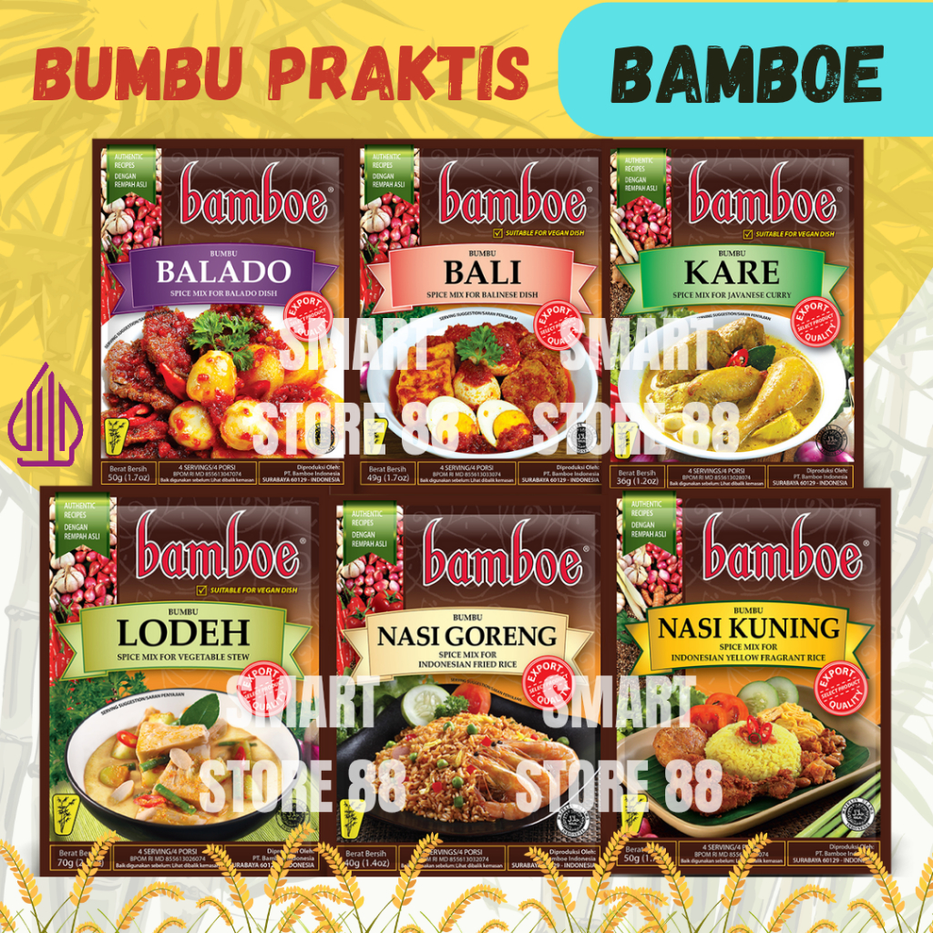 BAMBOE COMPLETE AND PRACTICAL INSTANT COOKING SPICES | Shopee Philippines