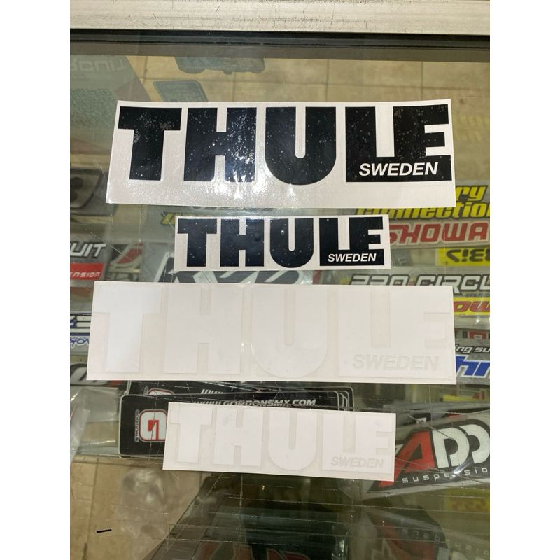 Cutting sticker Thule Sweden Roofbox waterproof logo sticker | Shopee ...