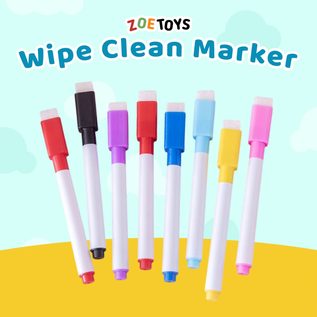 Zoetoys Wipe Clean Marker | Liquid Chalk Marker Book | Whiteboard ...