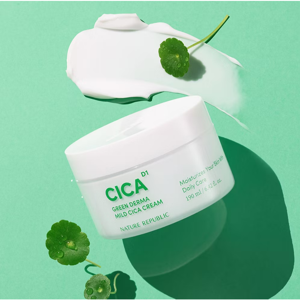 MEAL NATURE REPUBLIC CICA Green Derma Mild Cica Cream 190ml | Shopee ...