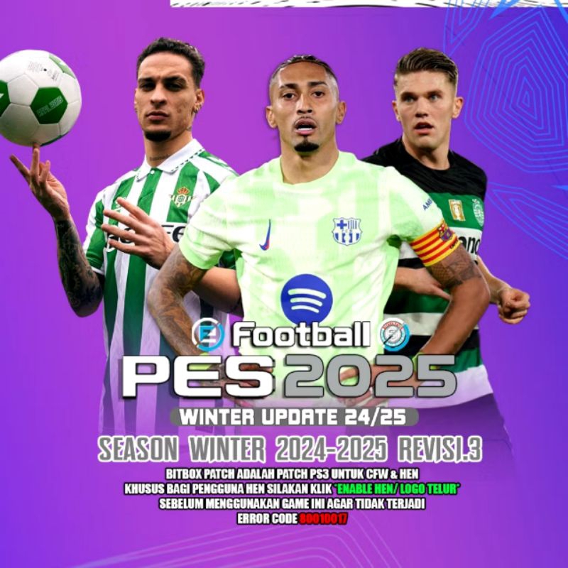 PES 2025 BITBOX PATCH WINTER 2025 PS3 [PKG] | Shopee Philippines