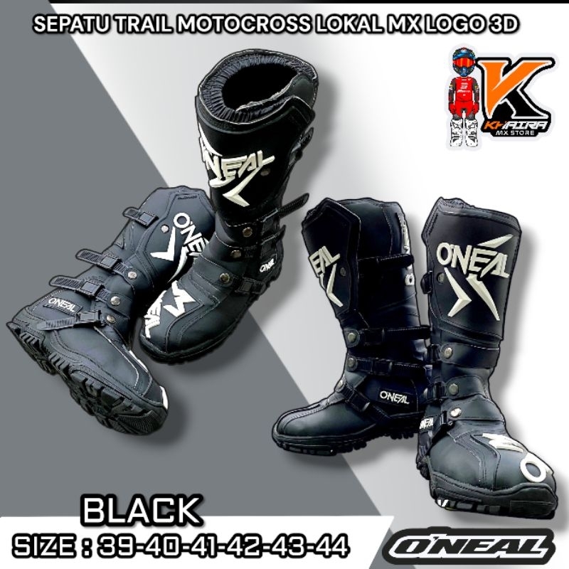 3D logo trail cross shoes trabas adventure Enduro ONL-01 boots | Shopee ...