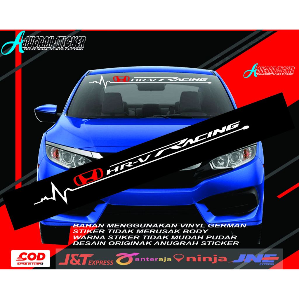 Honda Hrv racing Car Window Sticker Cutting Sticker | Shopee Philippines