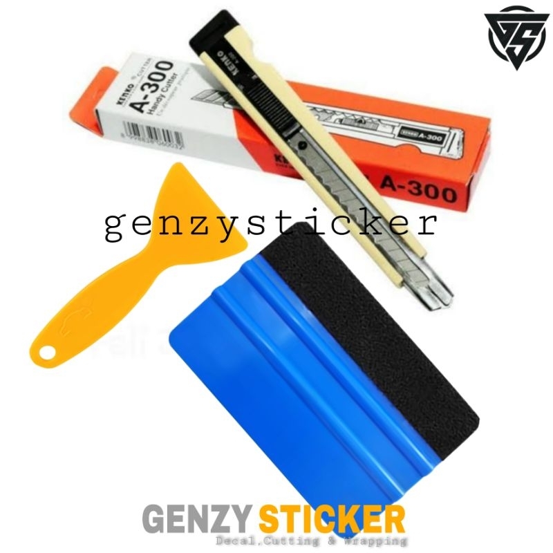 Motorbike sticker installation tool/scotlet sticker installation tool ...