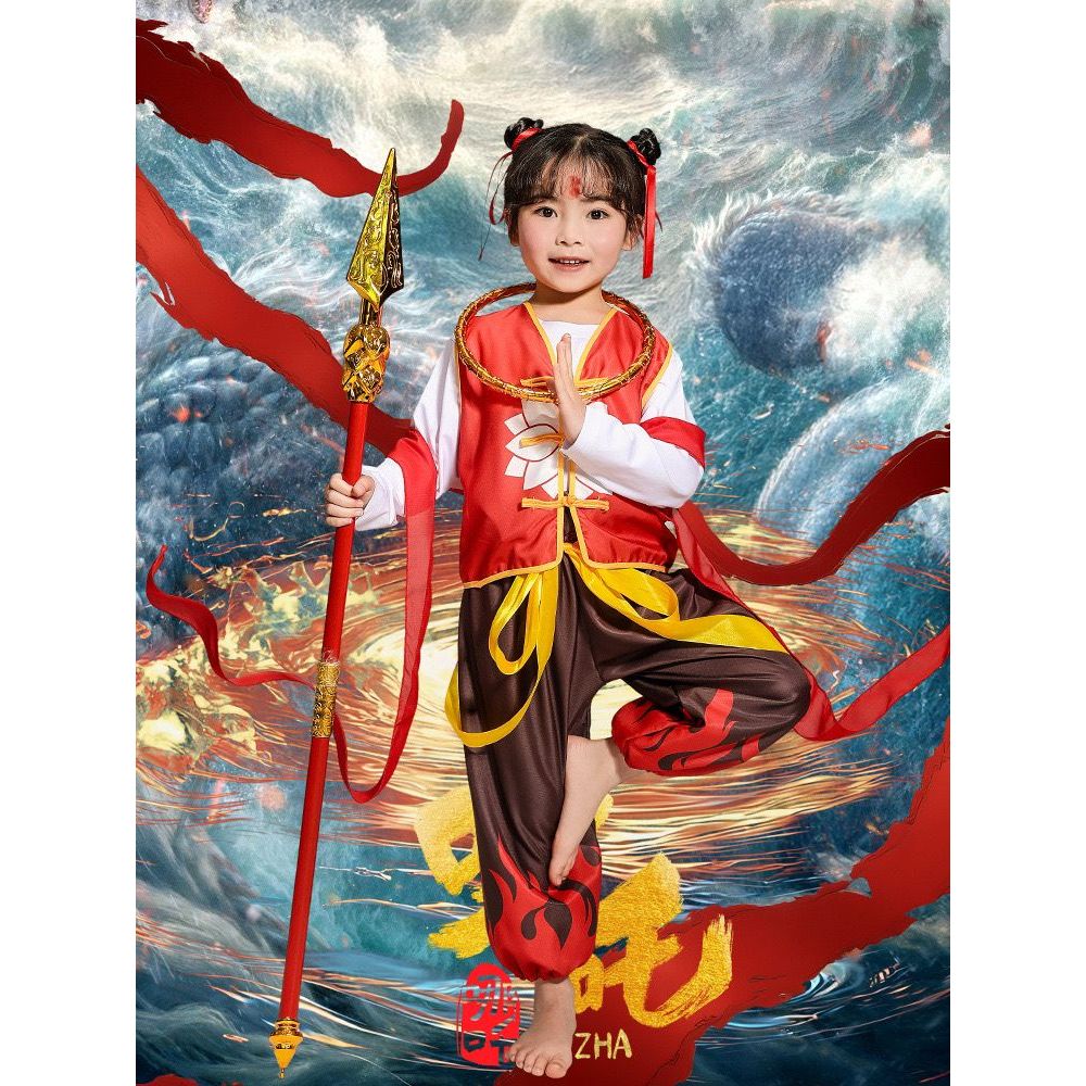 PERALATAN Children's nezha costume / children's chinese god film ...