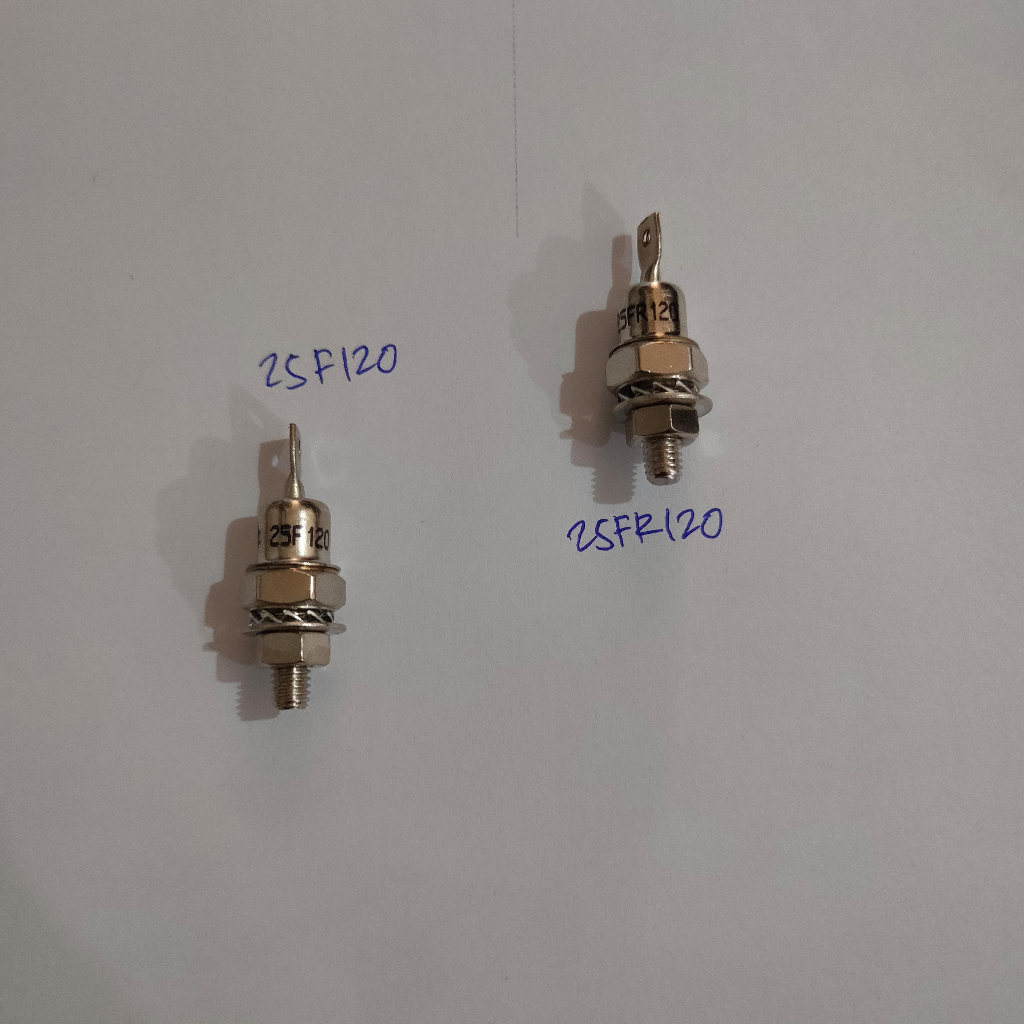Bolt diode 25a 25F120 / 25FR120 price per set (one pair) | Shopee ...