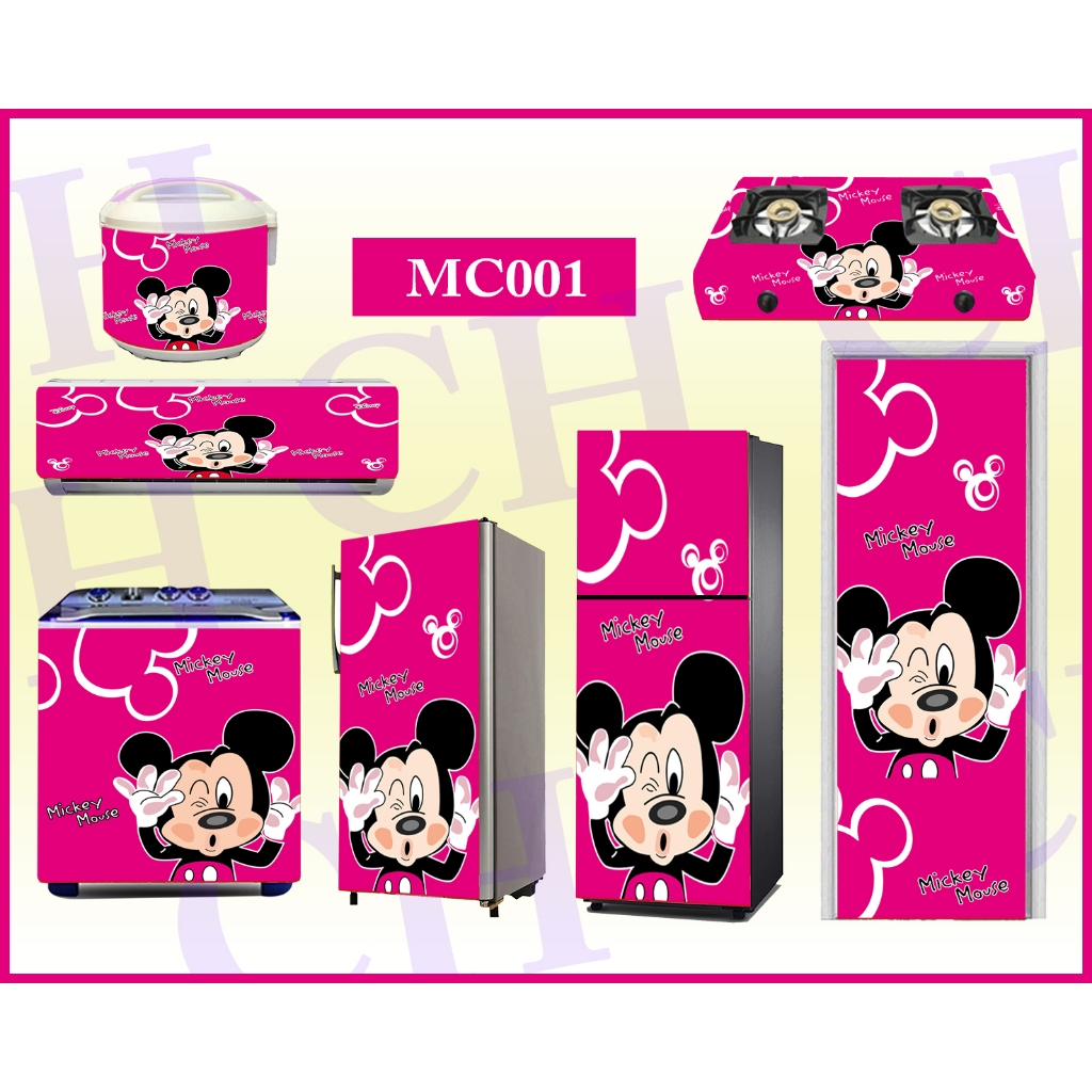 MESIN STICKERS FOR FRIDGE, MAGICOM, STOVE, AC, WASHING MACHINE, WC DOOR ...