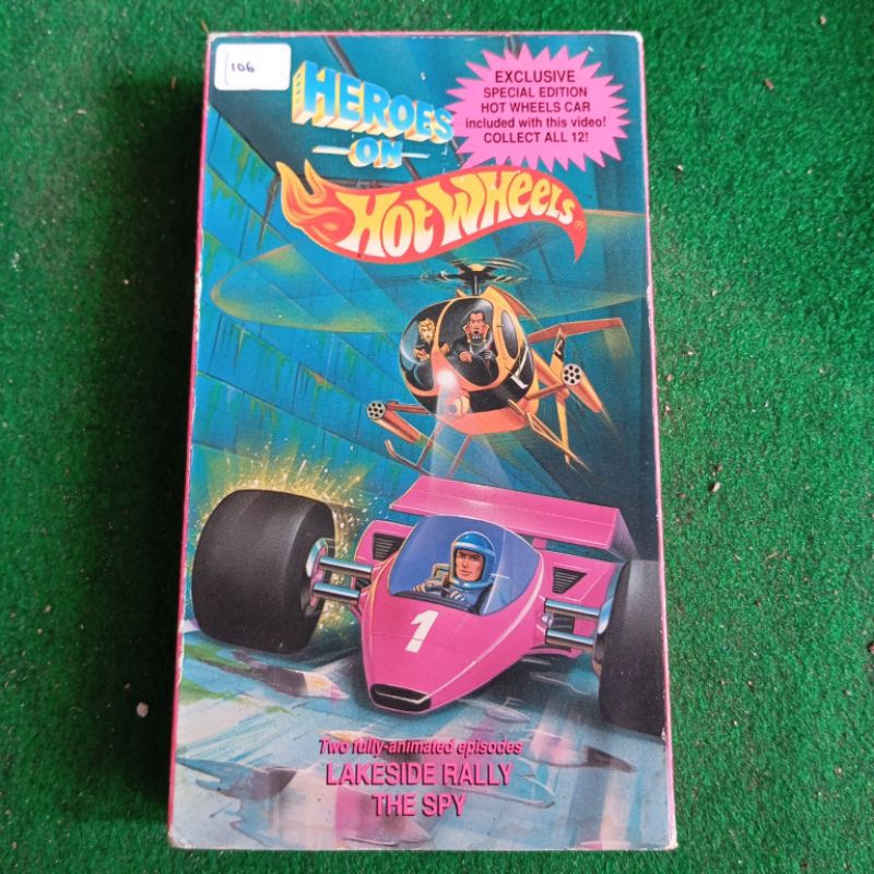 Cassette VHS Heroes on Hot wheels Lakeside Rally The Spy Video Audio ...