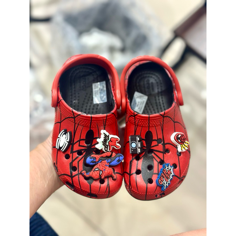 CROCS Team Spiderman Classic Clog Kids ORI | Shopee Philippines
