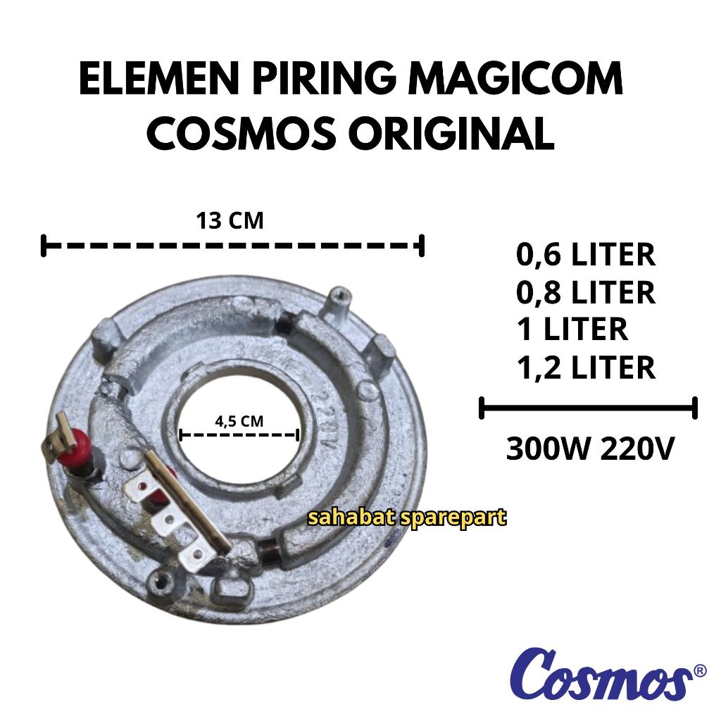 ORIGINAL COSMOS RICE COOKER PLATE ELEMENT | Shopee Philippines