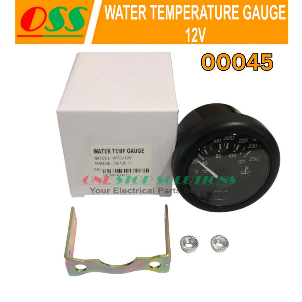 WATER Temperature Gauge / VDO Gauge METER AIR 12V | Shopee Philippines