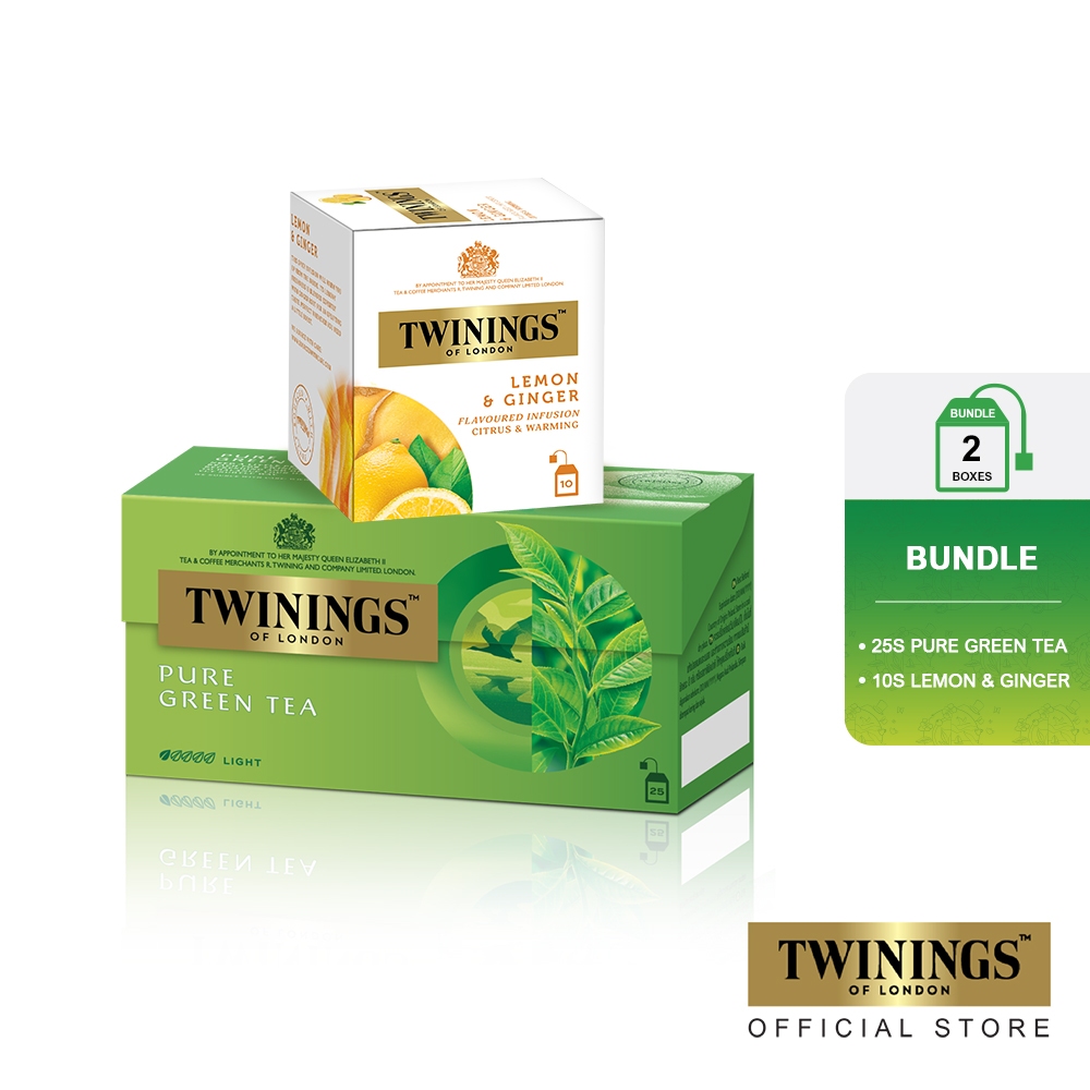 Twinings Bundling Set Combine with 25s "1 box Pure Green 25s and 1 box ...