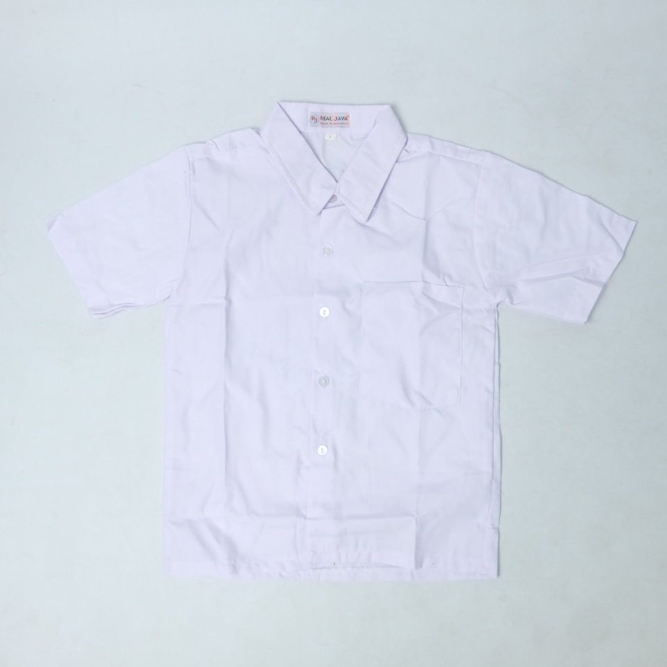 KEMEJA CODE N69U Plain Short Sleeve White Shirt Elementary School ...