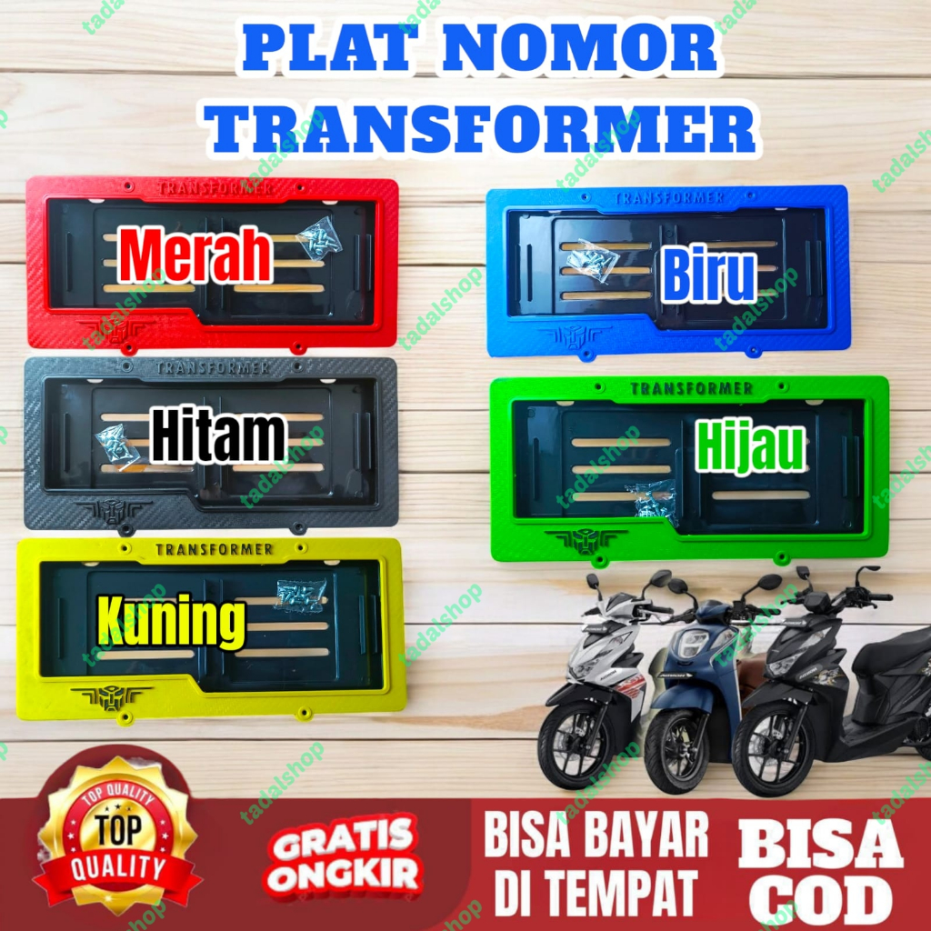 TRANSFORMER MOTORCYCLE NUMBER PLATE HOLDER/NUMBER PLATE COVER/NUMBER ...