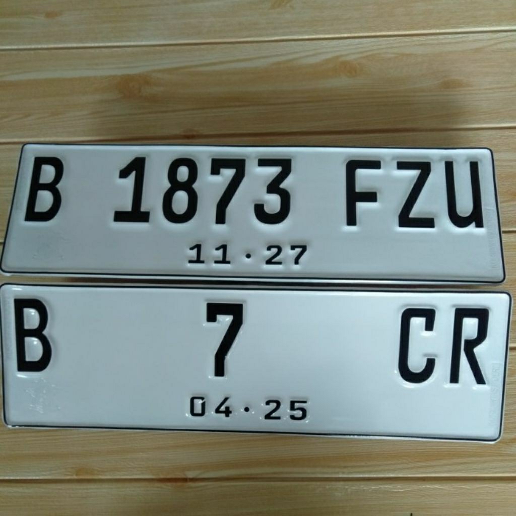 New Font Car Number Plates with the National Police Traffic Corps Logo ...
