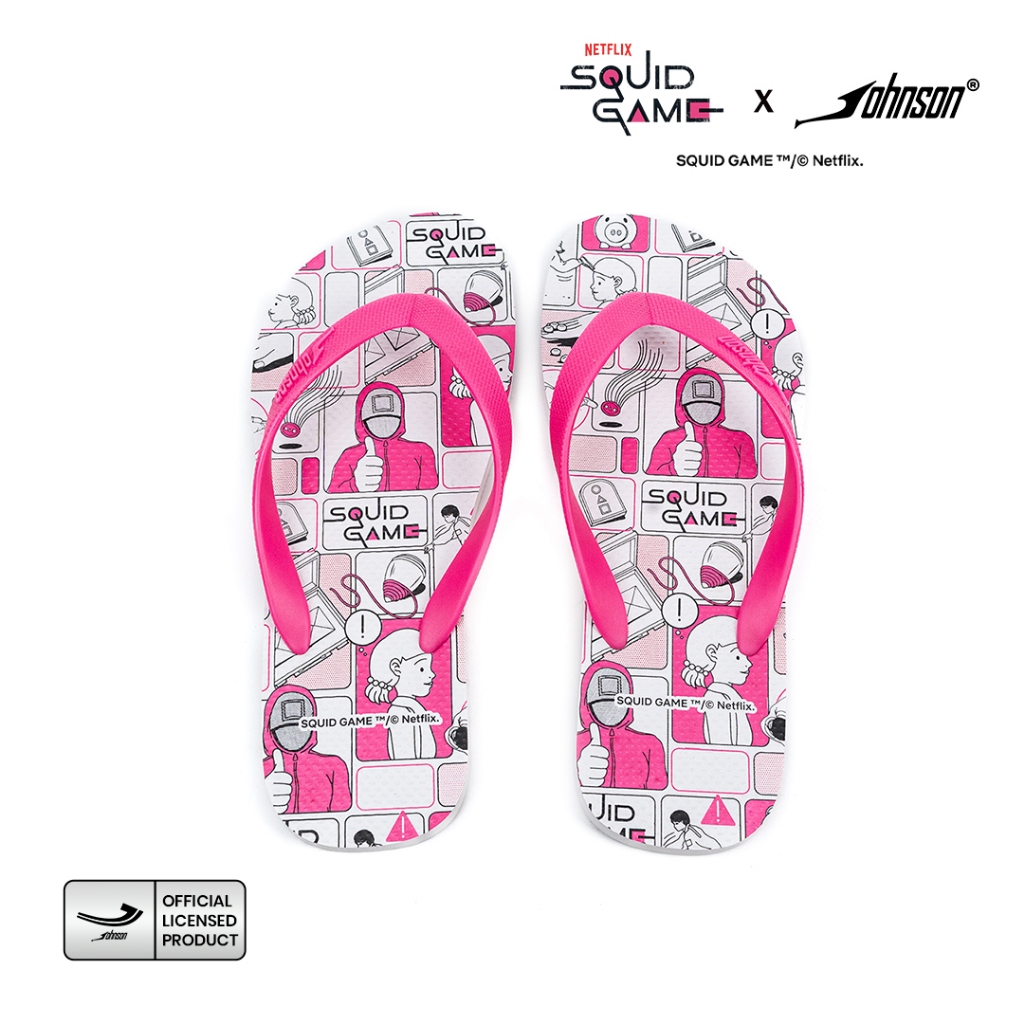 JOHNSON X SQUID GAME DESIGN 5 FLIP-FLIP SANDALS | FLIP FLOP | Shopee ...