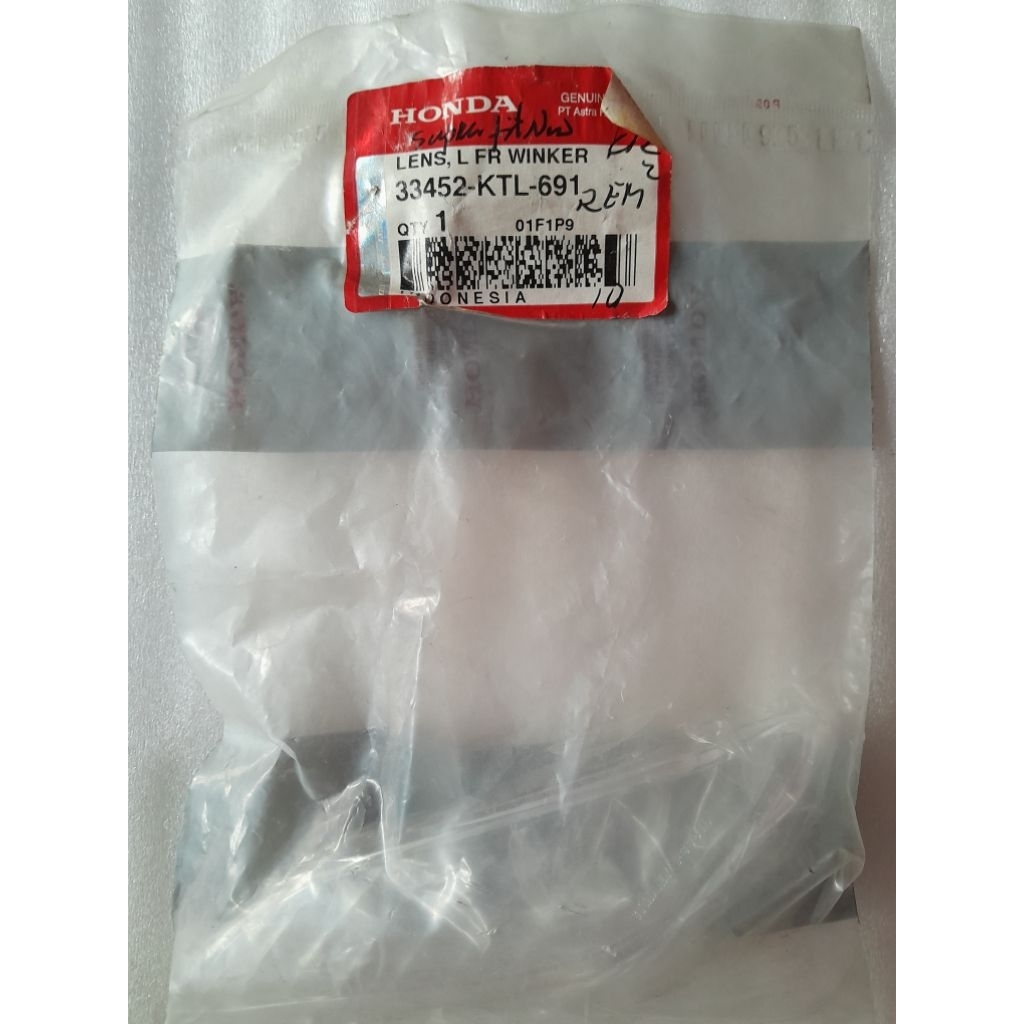Honda supra fit front turn signal glass mica, new original, new AHM ...