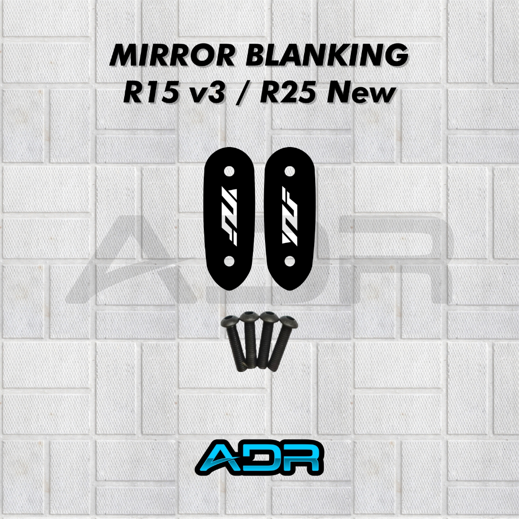 Mirror Blanking Yamaha R25 New / R15 v3 / R15 v4 / Mirror Cover ...