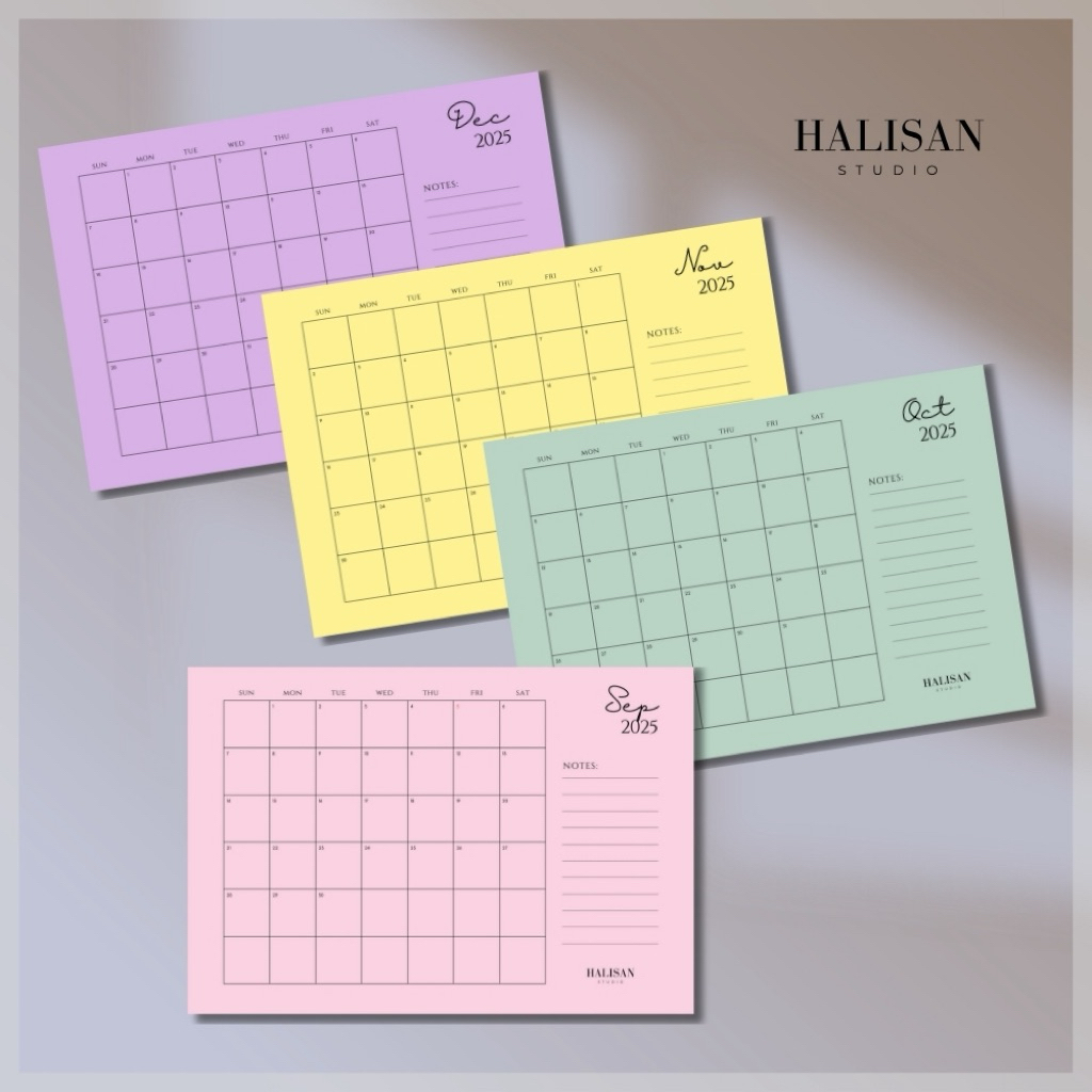 Aesthetic Pastel Calendar 2026 - Planner 2025 - Calendar Planner 2025 ...