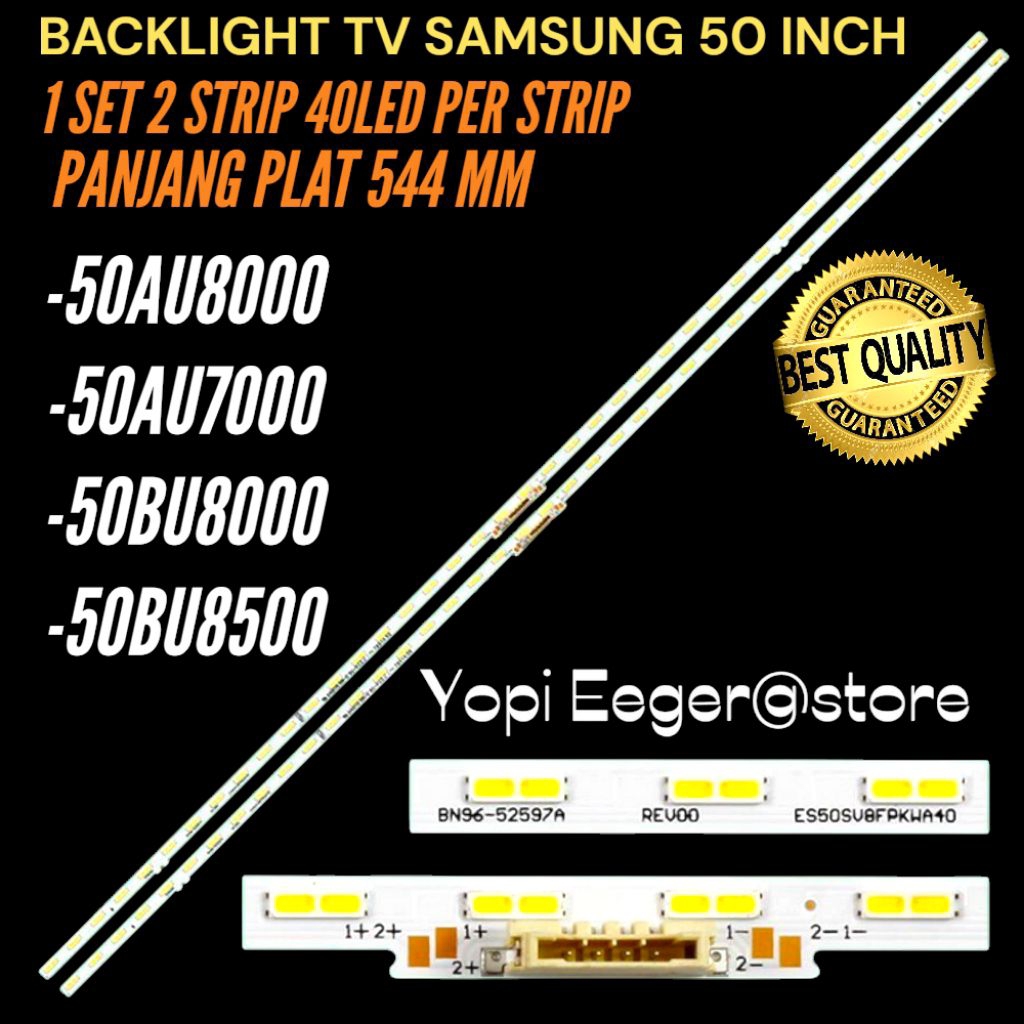 SAMSUNG 50 INCH LED TV BACKLIGHT UA-50AU8000- UA-50AU7000- UA-50BU8000 ...