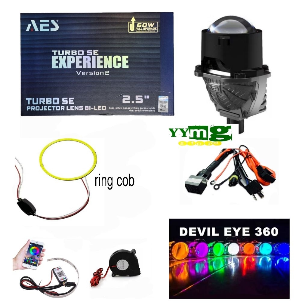 BILED AES RGB AES EXPERIENCE V2 PACKAGE 70 WATT COMPLETE AES TURBO SE 2 ...