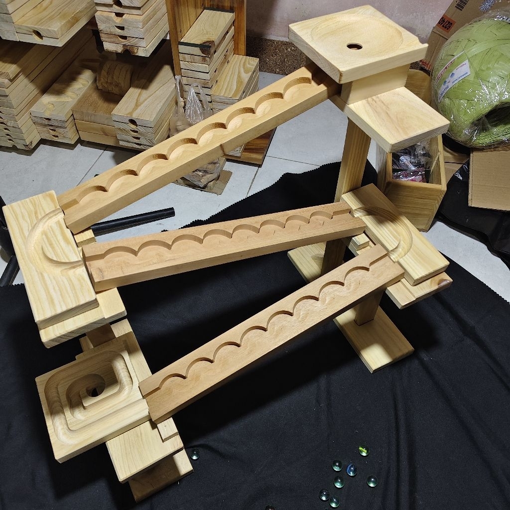 RIVER marble slide set / RIVER marble run set | Shopee Philippines