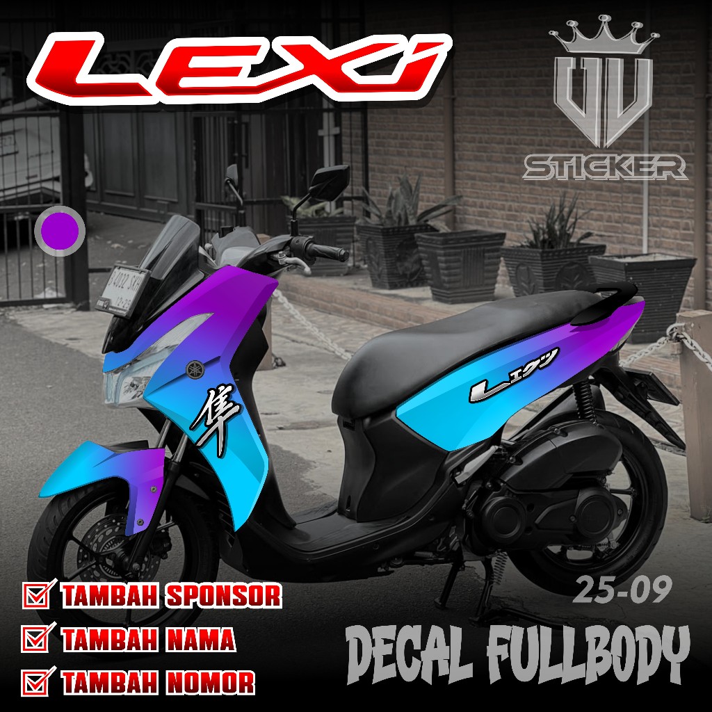 UNGU NEWEST Full body Decal Sticker Yamaha LEXI 125 2018 2019 2020 2021 ...