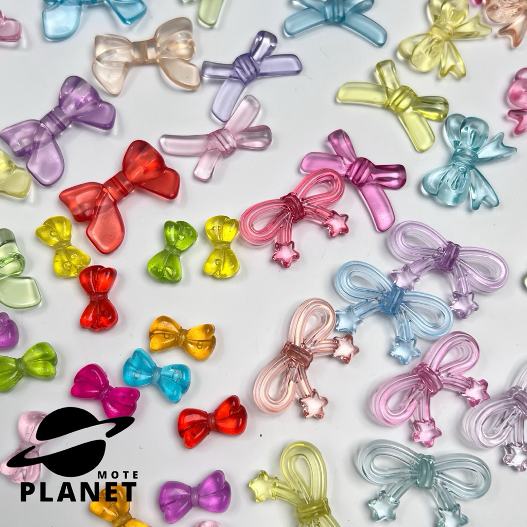 Color Acrylic Clear Ribbon Beads (15 Grams) | Shopee Philippines