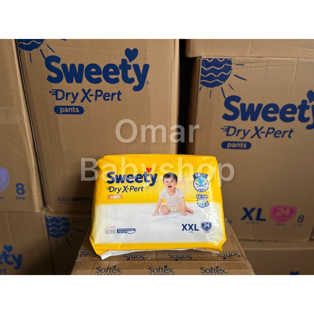 Sweety Dry X-pert XXL contains 24 pcs (baby diapers) | Shopee Philippines