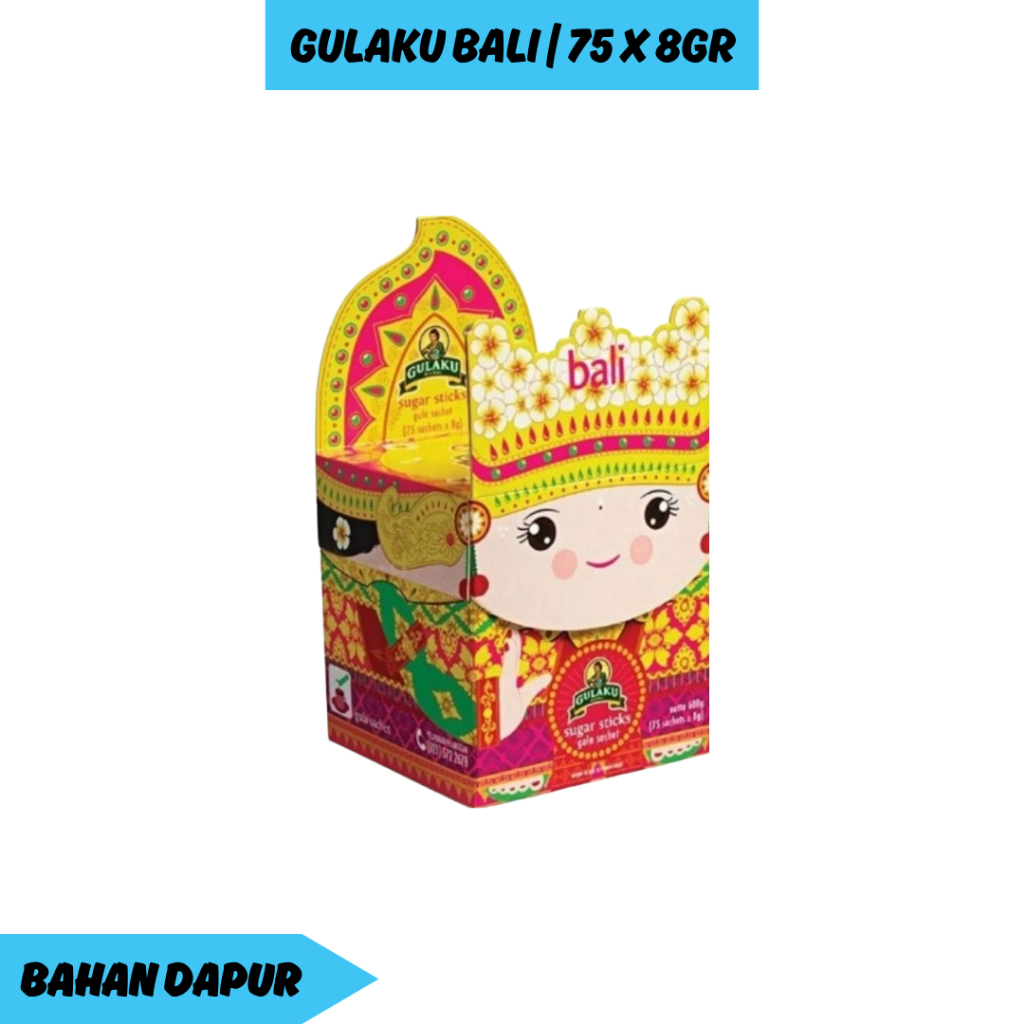 Gulaku White Sugar Box Packaging Contains 75 Balinese Sachets | Shopee ...