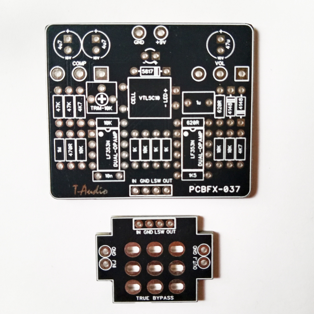 T-Audio PCBFX-037 Based on Demeter Opto Compulator Guitar or Bass ...