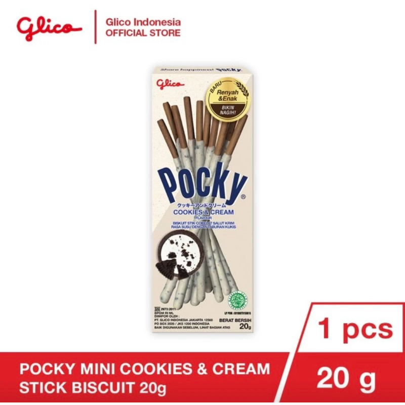 Glico POCKY MINI 22gr wafer stick Half Size strawberry cookies and ...