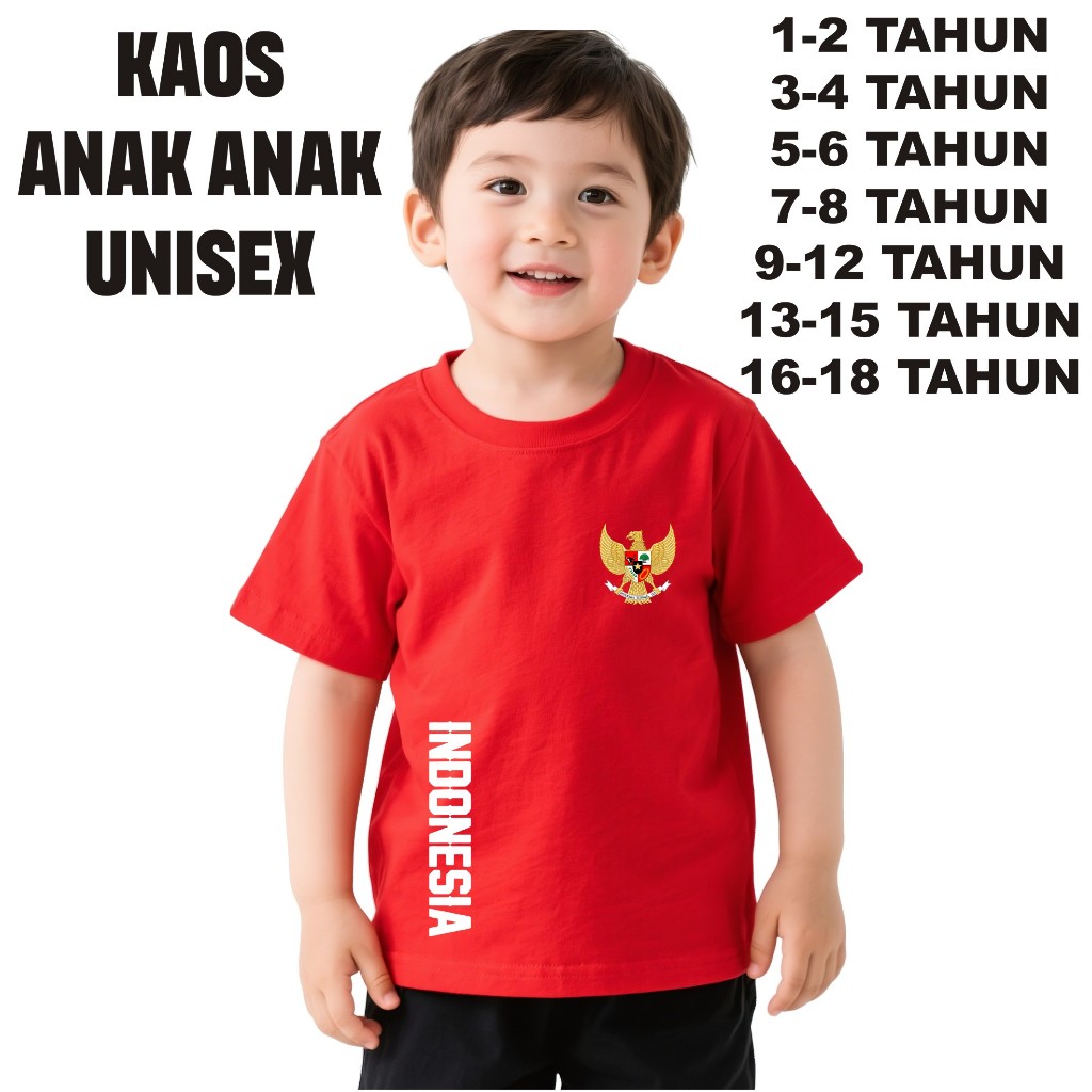 GARUDA T-SHIRT TOP INDONESIA BOTTOM CHILDREN'S T-SHIRT | Shopee Philippines