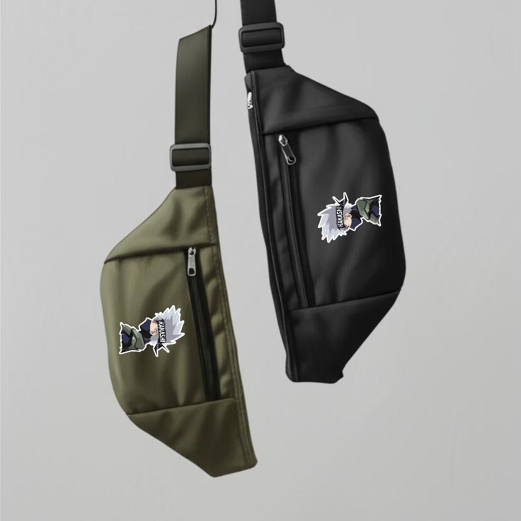 Latest Naruto Anime Kakashi Hatake Character Boys Waist Bag | Shopee ...