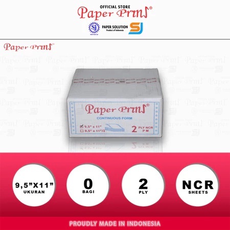 Paperpryns Continuous Form 2ply NCR Paper 9,5" x 11" (FULL) | Shopee ...