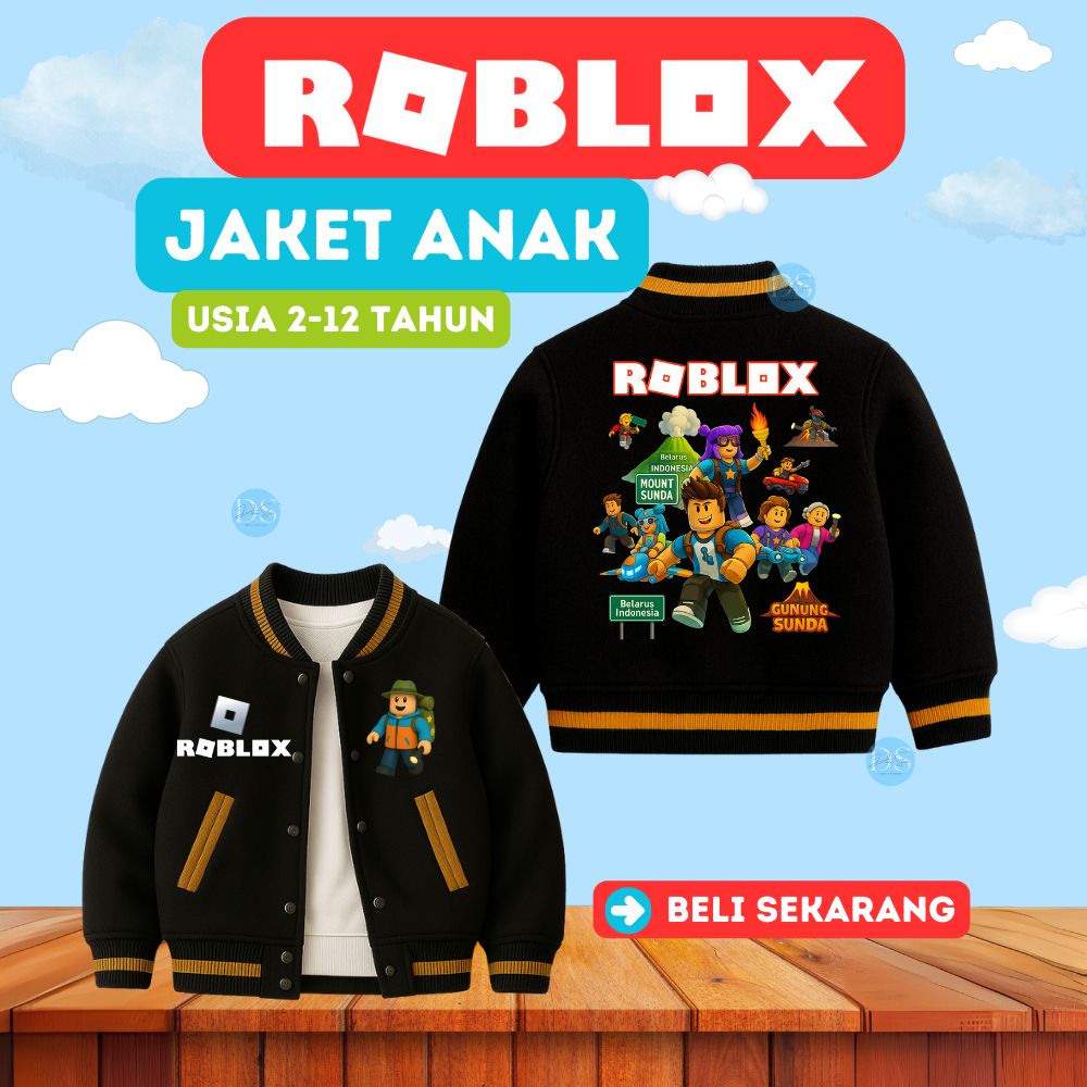 ROBLOX MOUNT VARSITY BASEBALL JACKET FOR KIDS AGES 2 TO 12 YEARS ...