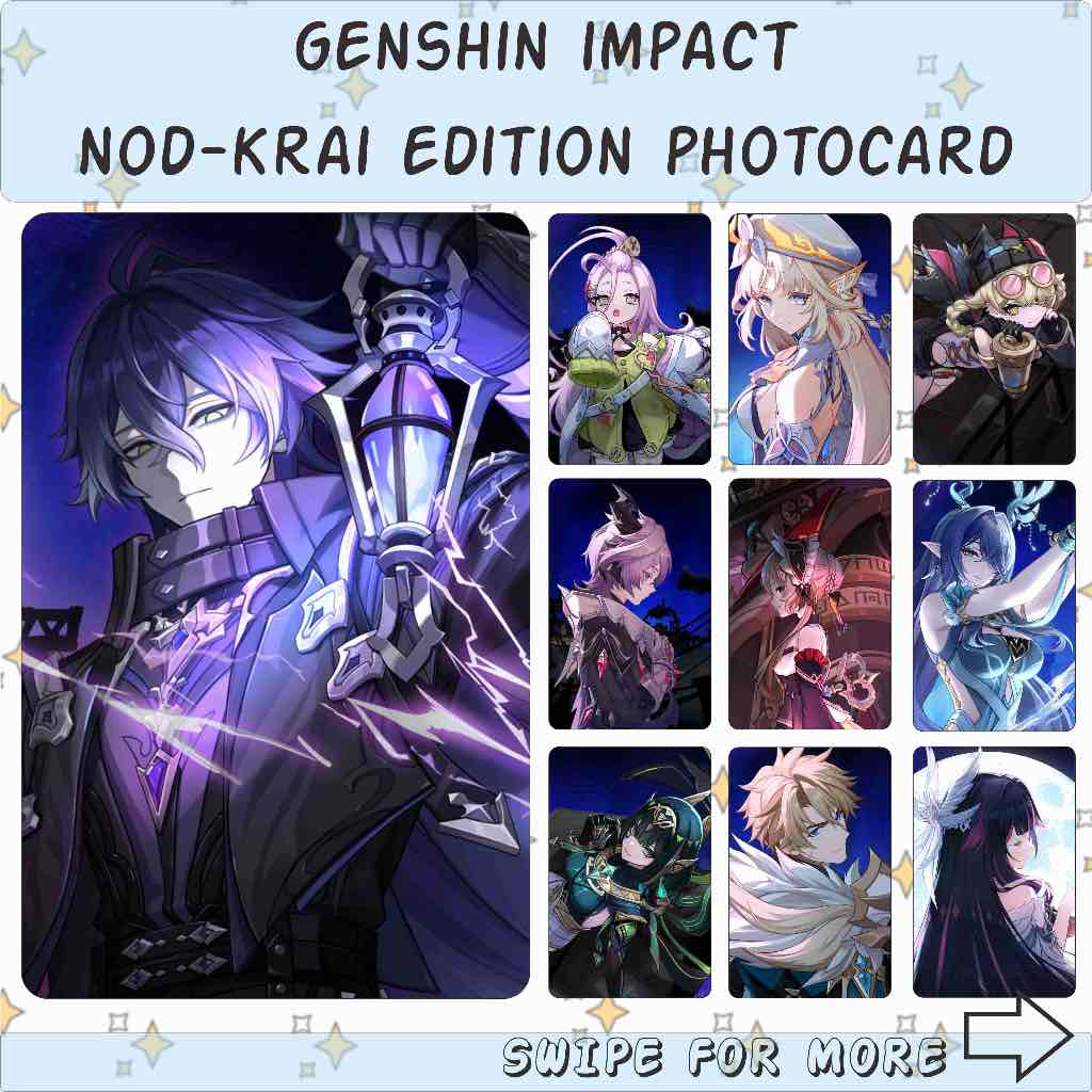 GENSHIN IMPACT NODKRAI EDITION PHOTOCARD ANIME | Shopee Philippines