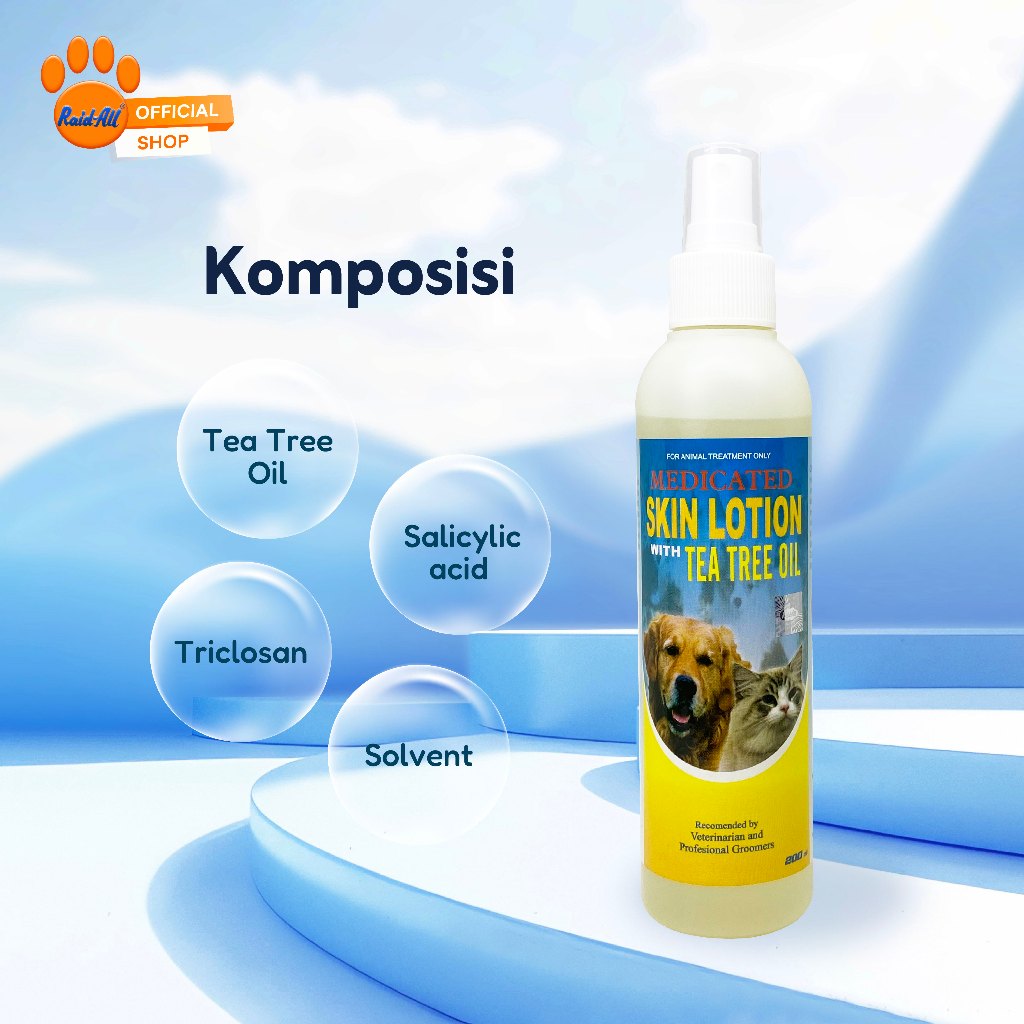 RAID ALL - Skin Lotion Tea Tree Oil 200ml | Shopee Philippines