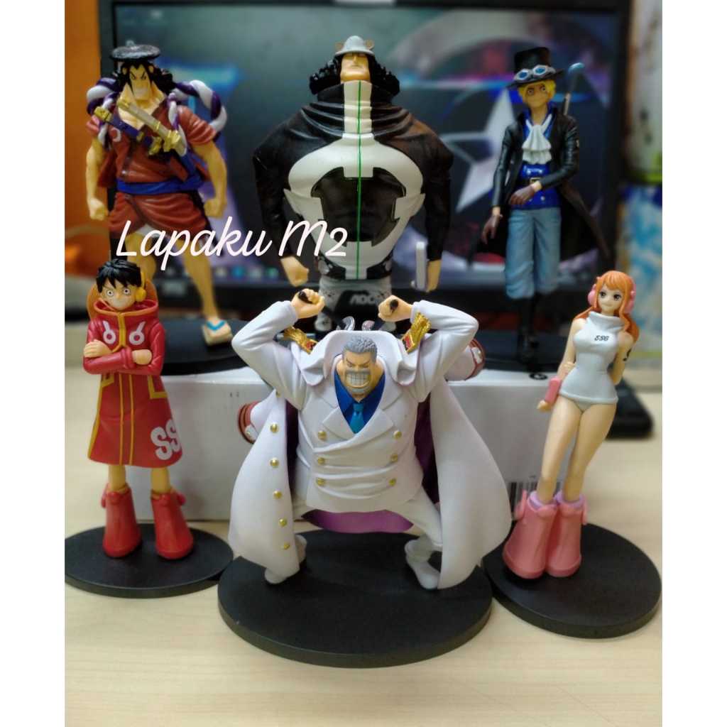 Action Figure One piece Luffy kuma Garp Nami sabo set 6pcs | Shopee ...