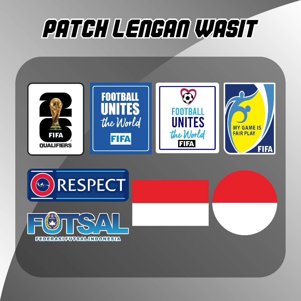 REFEREE SCREEN PRINTING PATCH - FAIRPLAY SLEEVE - FUTSAL - RESPECT ...