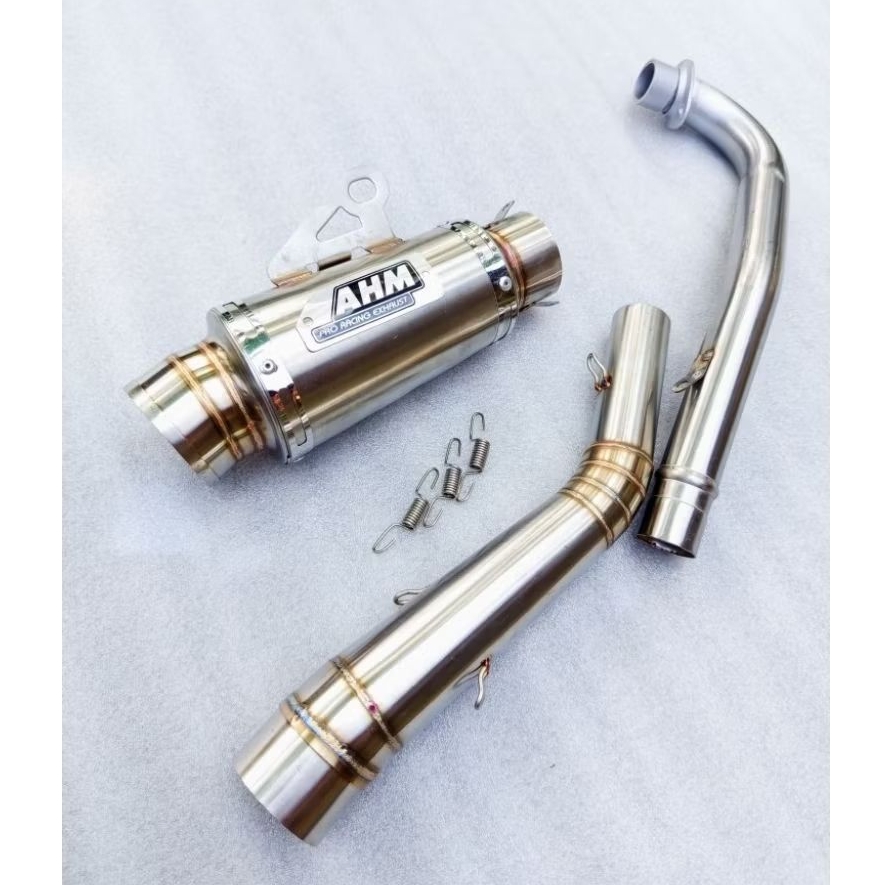 Ahm Pipe canister conical open specs exhaust pipe for Wave 125 Xrm 110/ ...