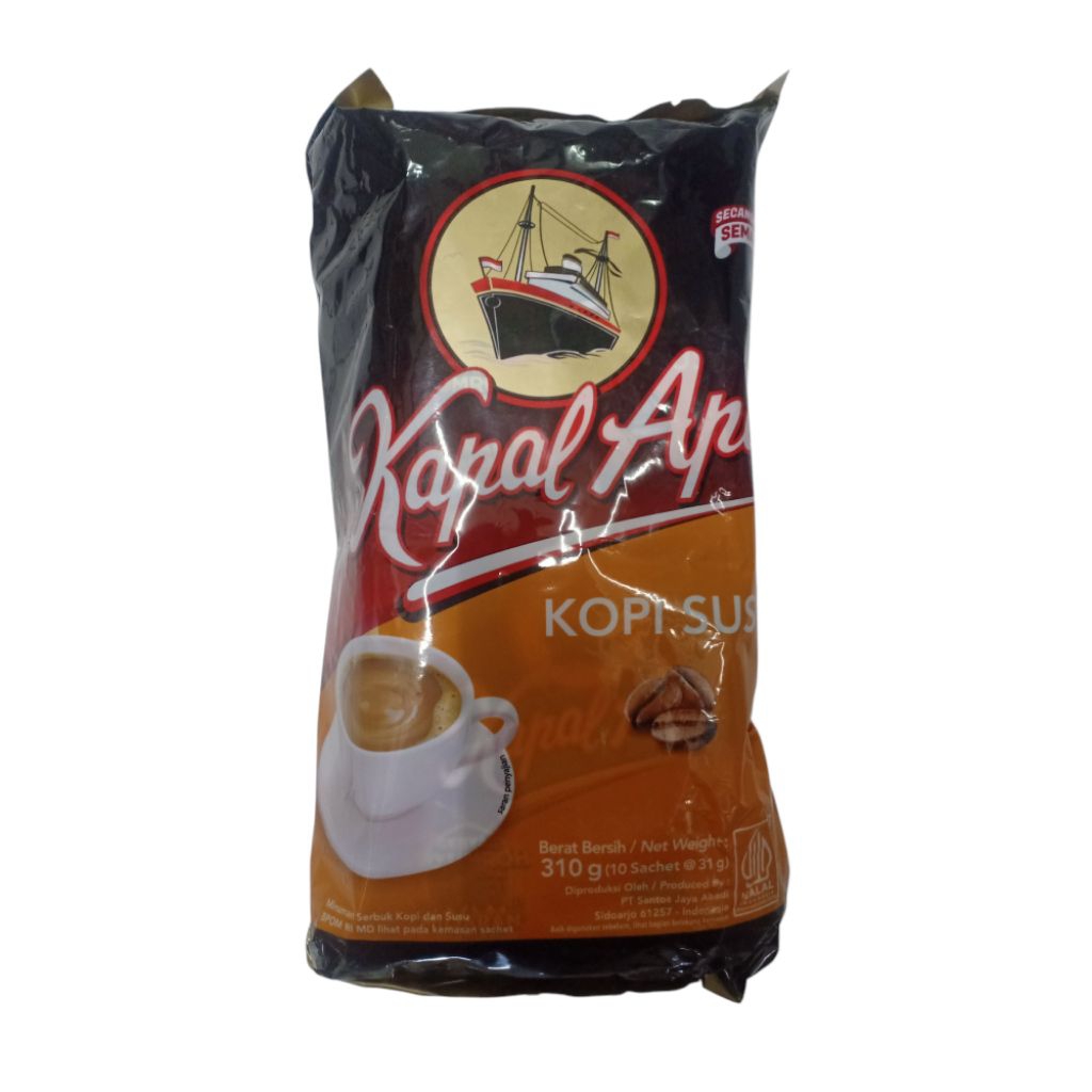 Kapal Api Instant Coffee Milk Contents 10 Sachets 10s 31gr 10x31gr ...