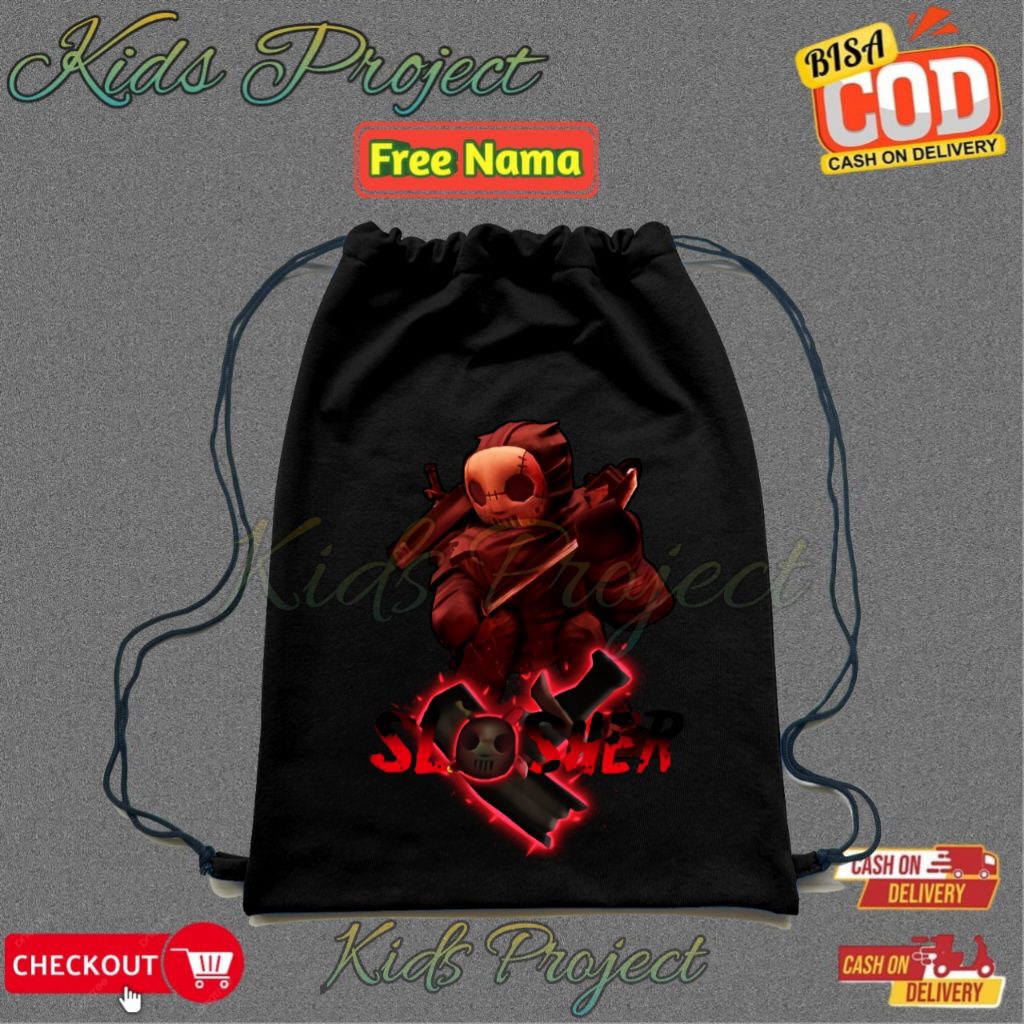 String Bag Children's Drawstring Bag Character Killers Jason The ...