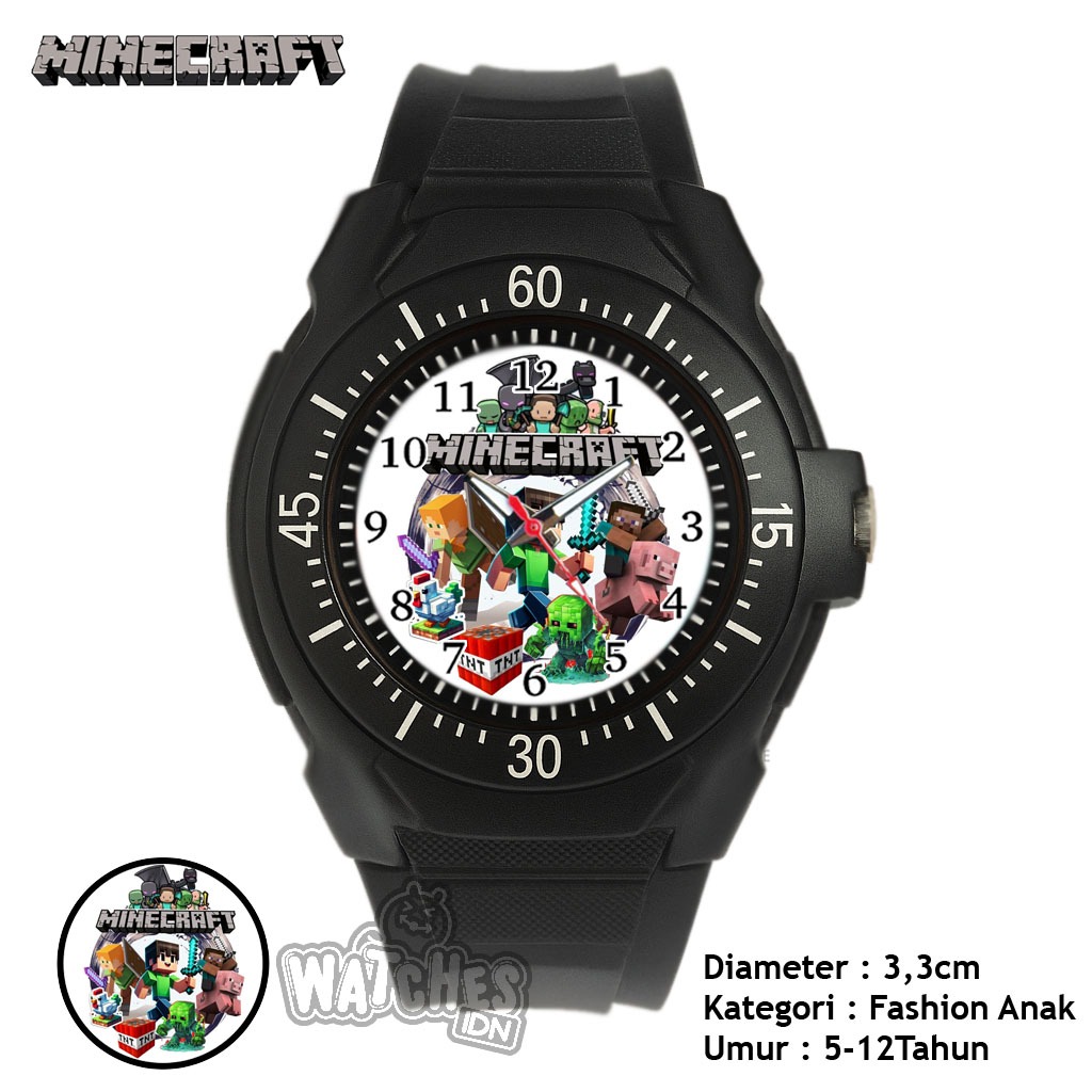 Minecraft Kids Character Sports Watch | Shopee Philippines
