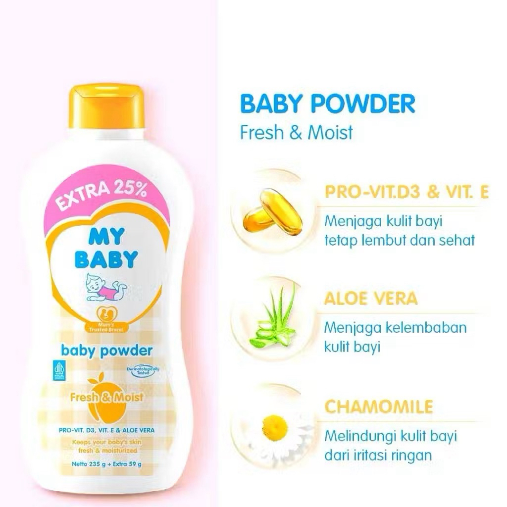 My Baby Fresh & Moist Baby Powder 50g - Fresh & Moist Yellow Baby ...