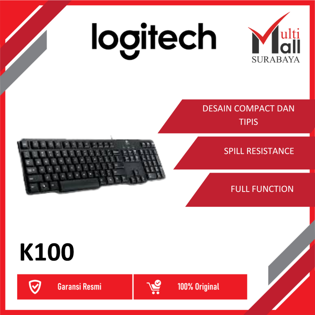 LOGITECH CLASSIC K100 KEYBOARD | Shopee Philippines