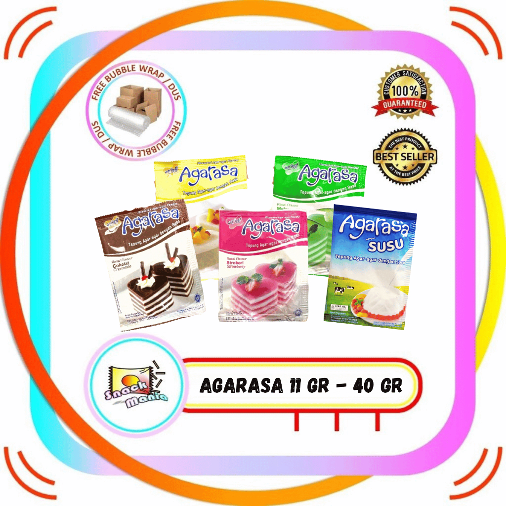 AGARASA Nutrijell Agar Agar Powder 10gr Jelly Pudding Flour Powder ...