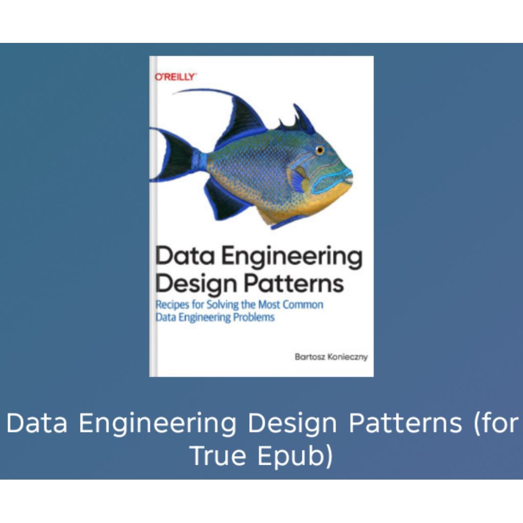 Data Engineering Book Design Patterns (for True Epub) | Shopee Philippines