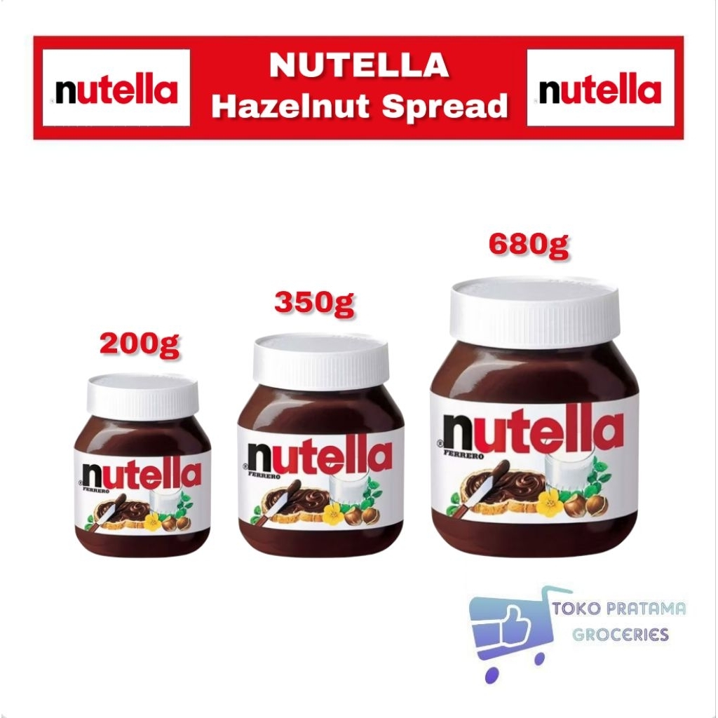 NUTELLA HAZELNUT SPREAD CHOCOLATE JAM 200g 350g 680g | Shopee Philippines