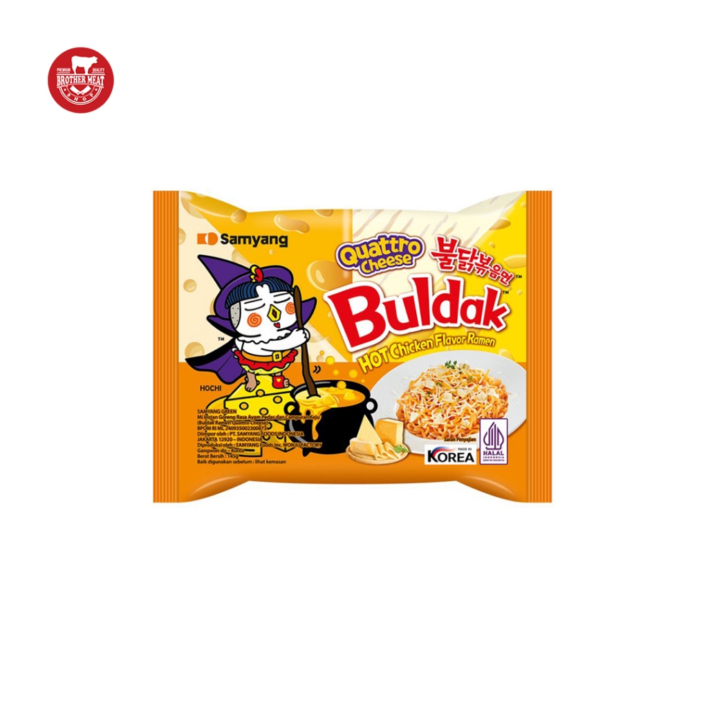 Samyang Hot Chicken Ramen Buldak Quattro Cheese 145gr - Brothermeatshop ...